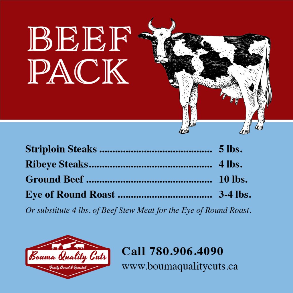Beef & Pork Frozen Meat Packs - Bouma Quality Cuts